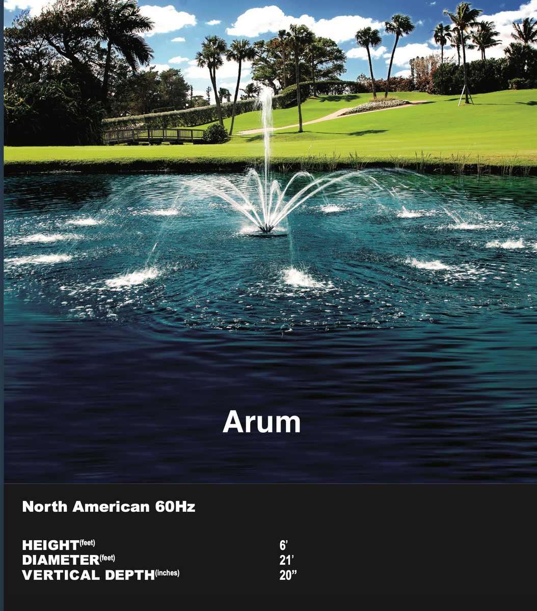 Aqua Control - Evolution Series Floating Fountains | 1/2 HP - 120V | C ...