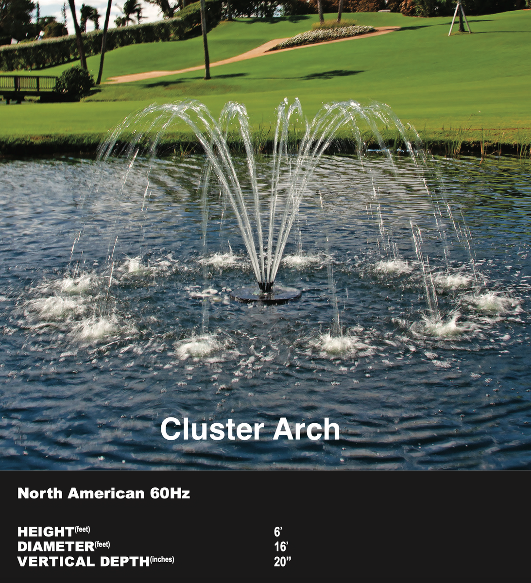 Aqua Control - Evolution Series Floating Fountains | 1/2 HP - 120V | C ...