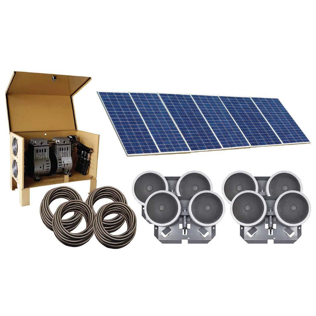 Solar Powered Pond Aeration System | 1/4 HP Deep Water Aeration ...