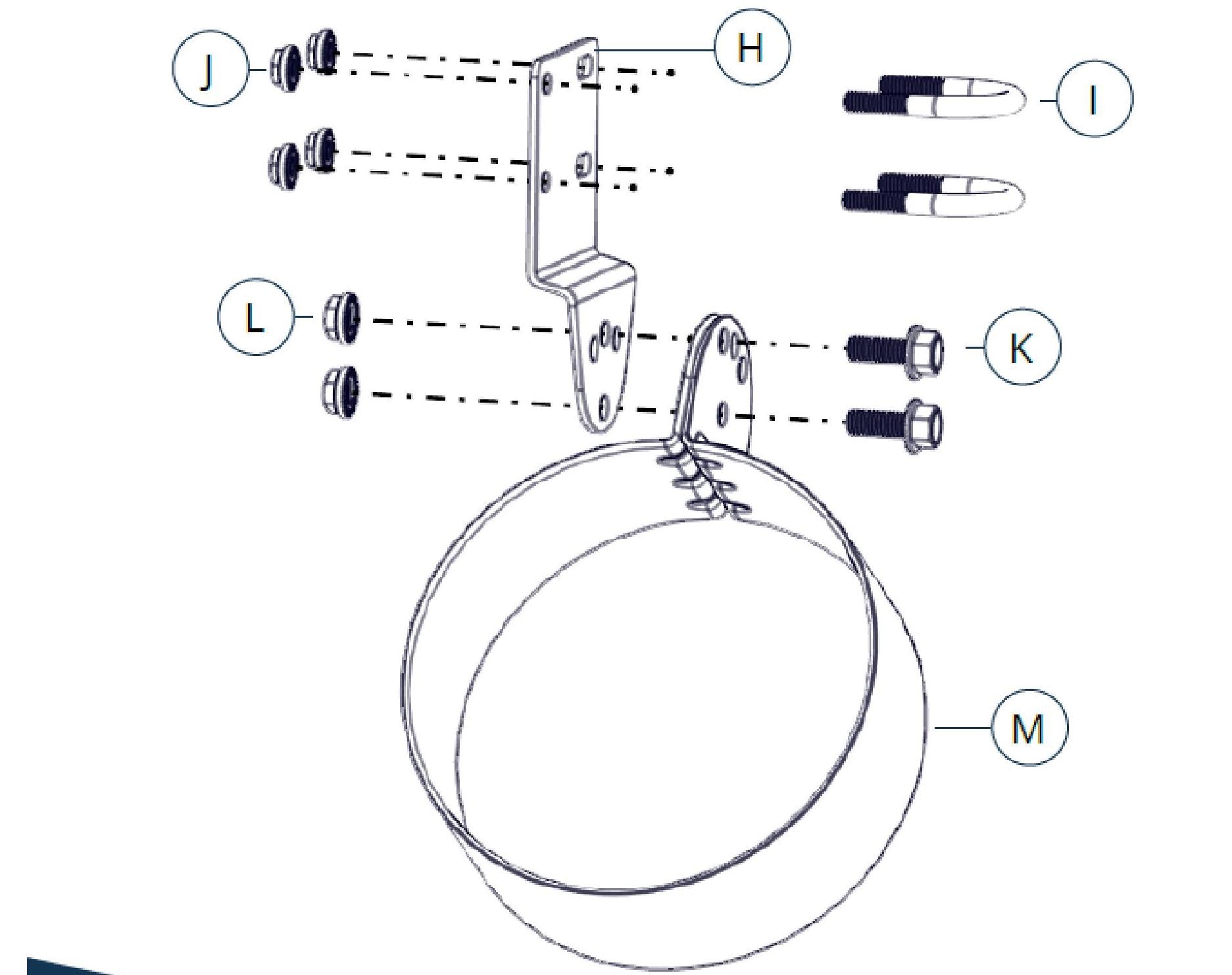 Kasco Marine Underwater Parts Kit for Kasco Brand Universal Dock Mount ...