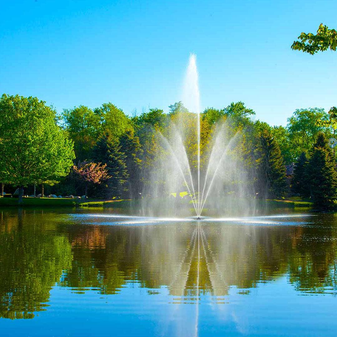 Scott Aerator Clover Fountain 230V | Decorative Pond Fountain – Midwest ...